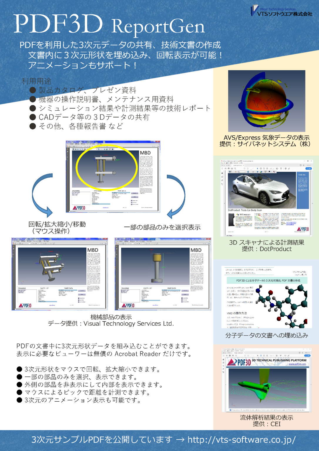 PDF3D ReportGen（PDFへの3Dデータ埋込み） – アトリビュート株式会社